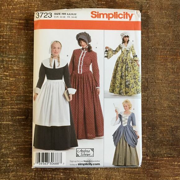 Simplicity | Office | Simplicity Sewing Pattern 3723 Womens Historical ...